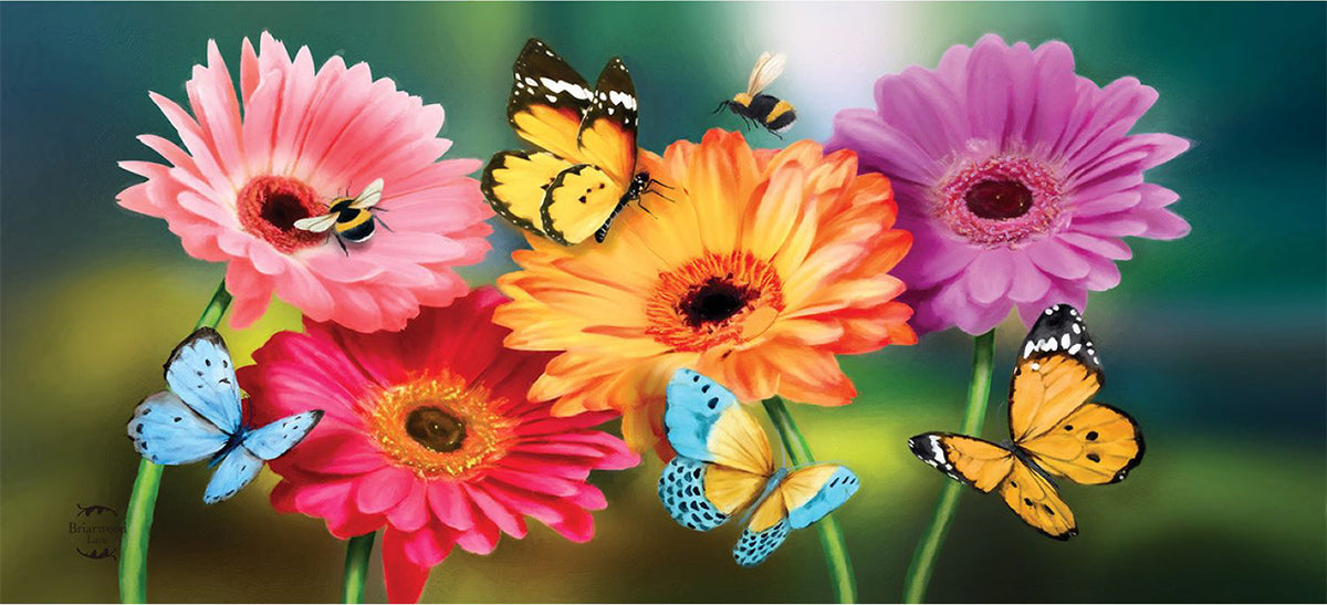 Gerber Daisy & Butterflies Mini Mat – Hamrick's Shop