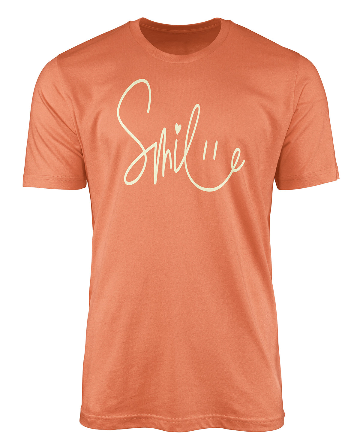 Smile Short Sleeve Screen Tee Tangerine – Hamrick's Shop