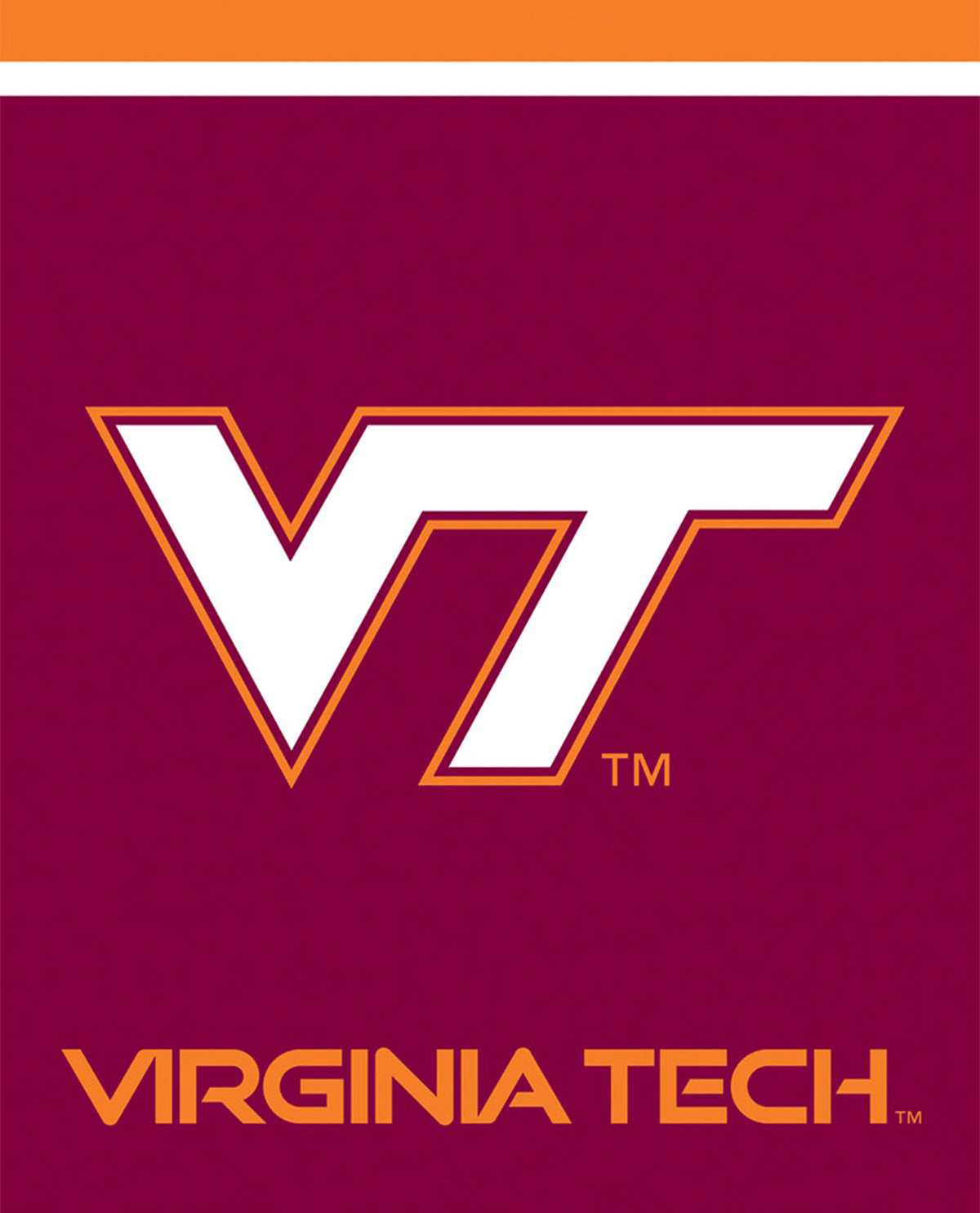 Virginia Tech Logo Virginia Tech Double Logo Strip Decal – Campus